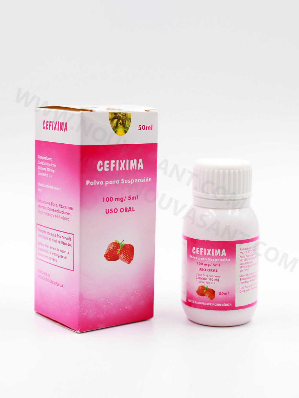 Cefixime for oral suspension 100mg/5ml | Nouvasant Pharmhealth Ltd.